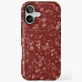 Red Snowflakes Festive Christmas Pattern iPhone 17 to 11 Pro Max ...