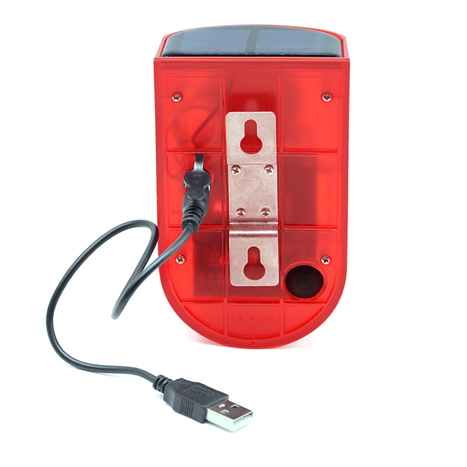 Red Solar Alarm Lamp with 110° Sensor Angle for Effective Detection for ...