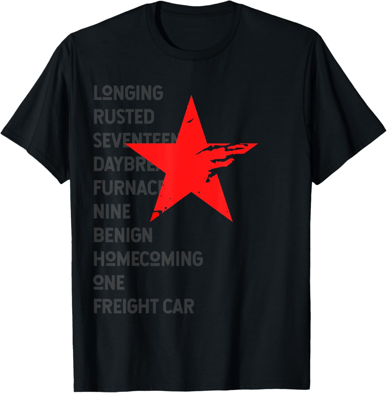 Red Soldier Trigger Words Winter Star Hero T-Shirt - Walmart.com