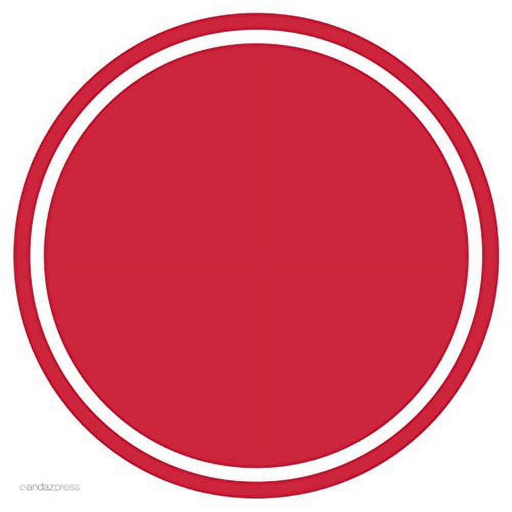 Red Solid Color Circle Gift Labels, 40-Pack - Walmart.com
