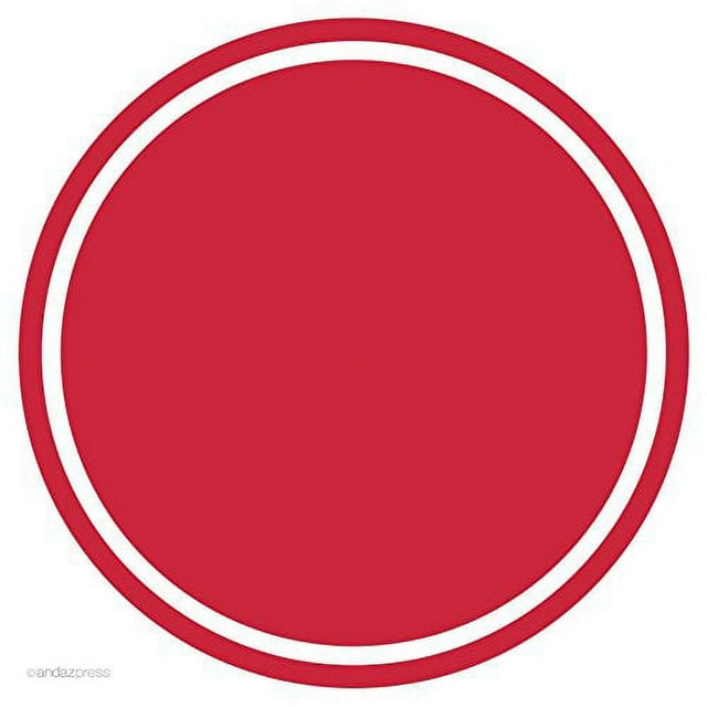 Red Solid Color Circle Gift Labels, 40-Pack - Walmart.com