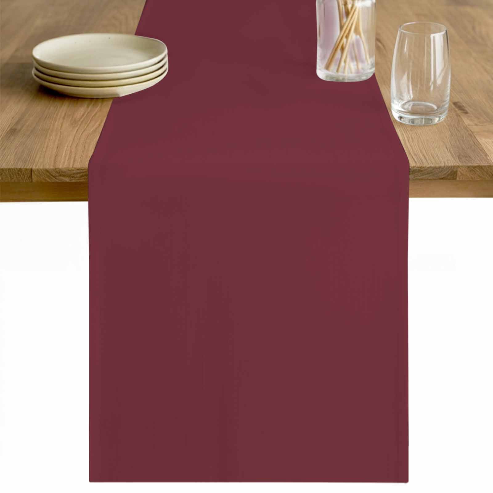 Red Solid Color Table Runner - 48 Inch Long Aesthetics Contemporary ...