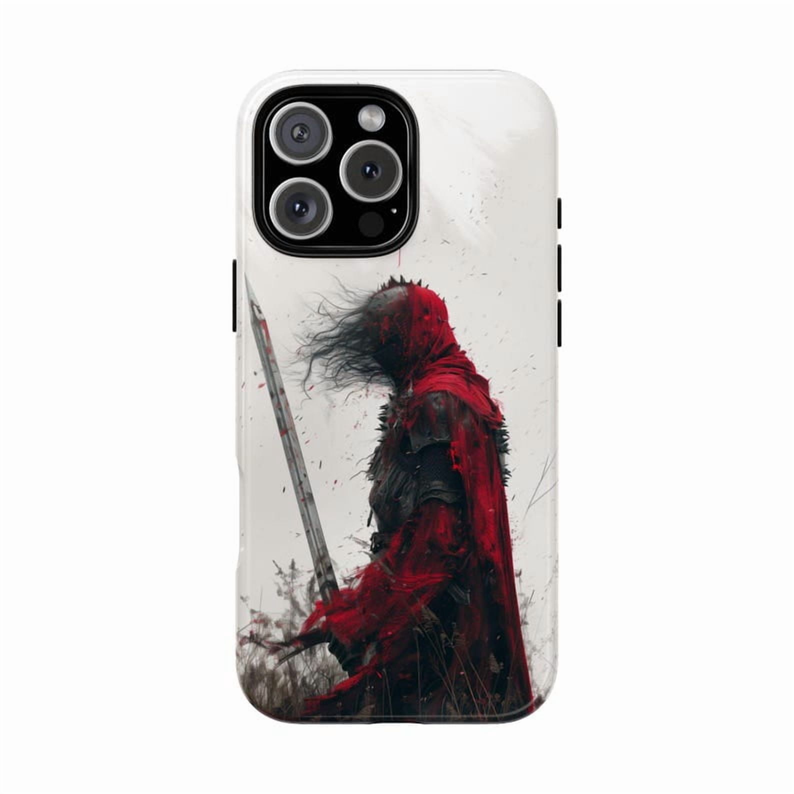 Red Souls Knight Warrior Demon Slayer Dark Fantasy Surreal Battle ...