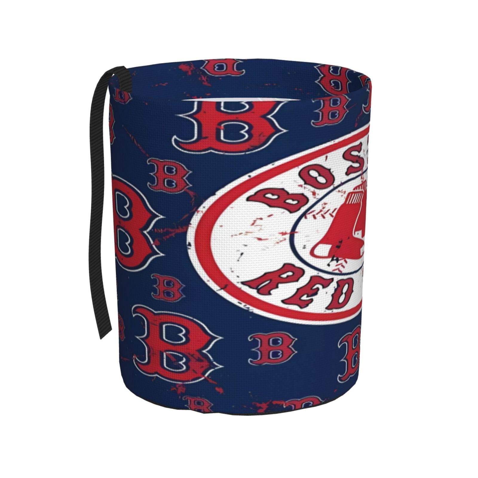 Red_Sox Baseball Team Custom Car Trash Can, Mini Collapsible Pop-Up Car ...