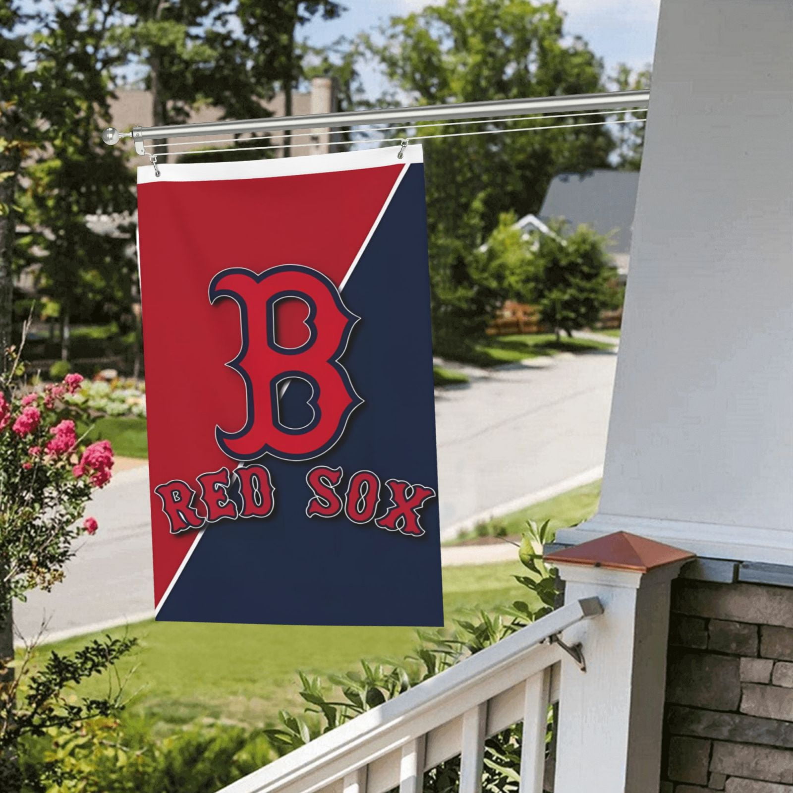 Red_Sox Baseball Team Custom Logo Double Sided 2x3 Feet Outdoor Vibrant ...