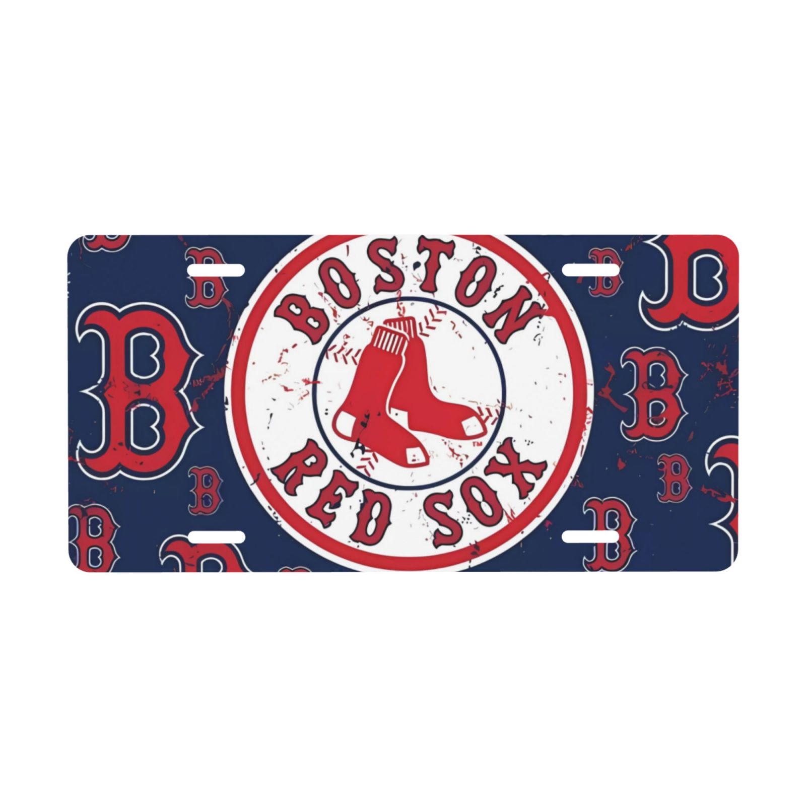 Red_Sox Baseball Team Customized Car Decoration License Plate Aluminum ...