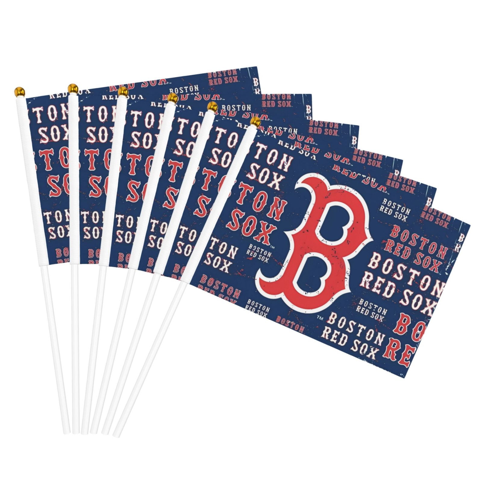 Red_Sox Baseball Team Double Sided Hand Waving Flag, Spectator Hand ...
