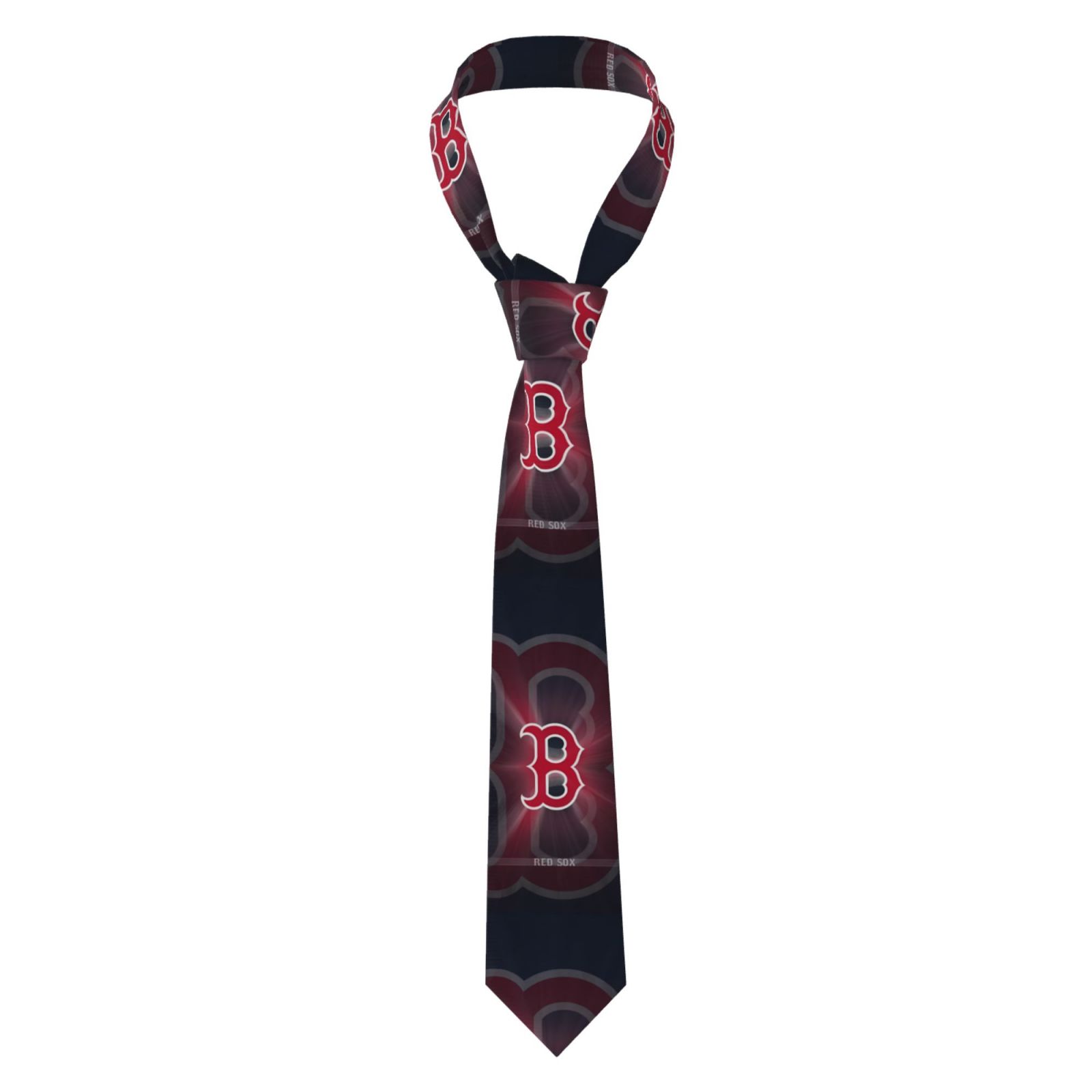 Red_Sox Baseball Team Men'S Silk Ties, Team Game Day Fans Men'S ...