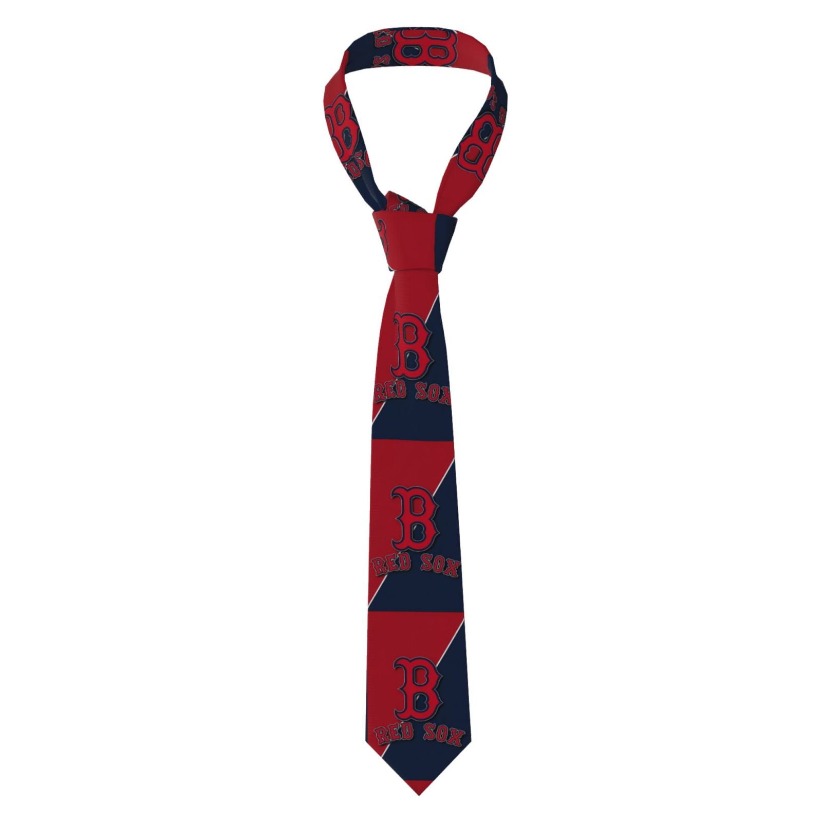Red_Sox Baseball Team Men'S Silk Ties, Team Game Day Fans Men'S ...