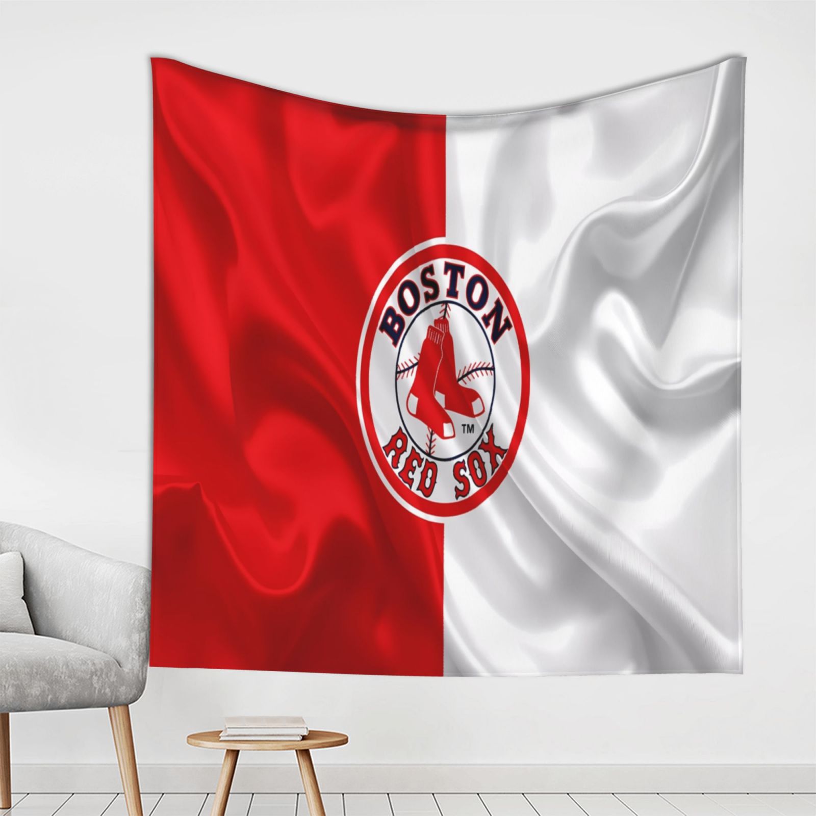 Red_Sox Baseball Team Themed Wall Hanging 59x59 Inches, Luxurious ...
