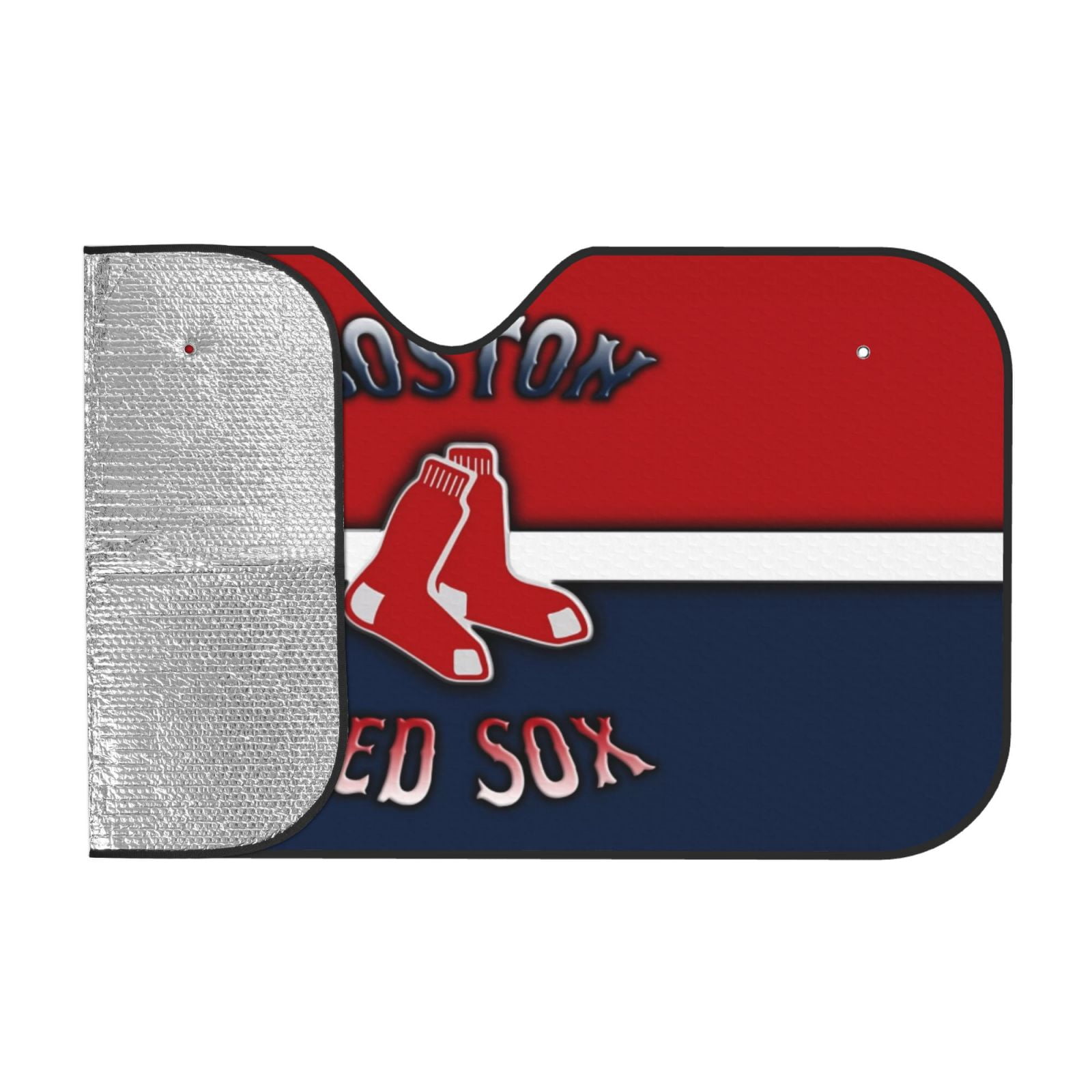 Red_Sox Car Windshield Sun Shade Foldable Front Windshield Shade for ...