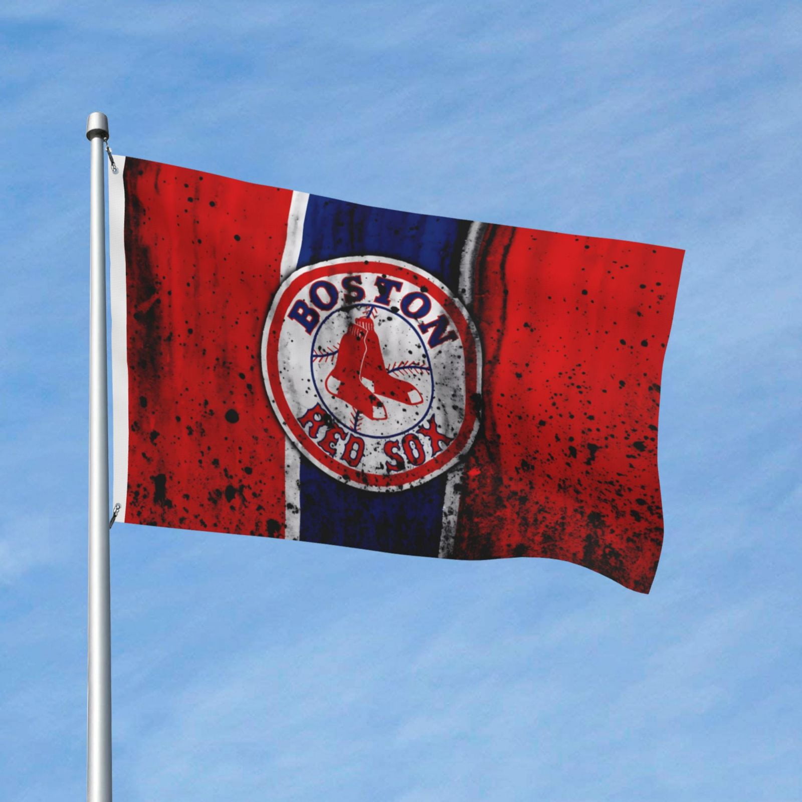 Red_Sox Custom American Baseball Team Logo Double Sided Flag 3x5FT ...