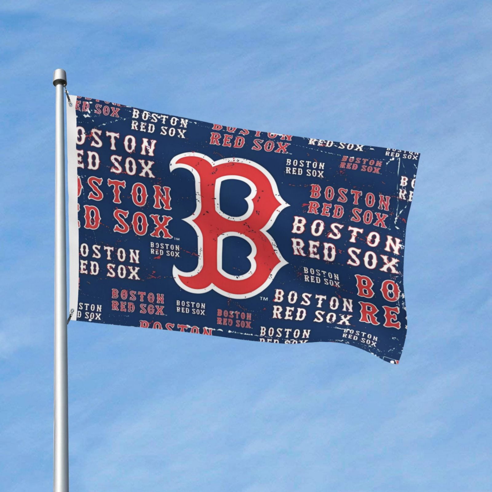 Red_Sox Custom American Baseball Team Logo Double Sided Flag 3x5FT ...