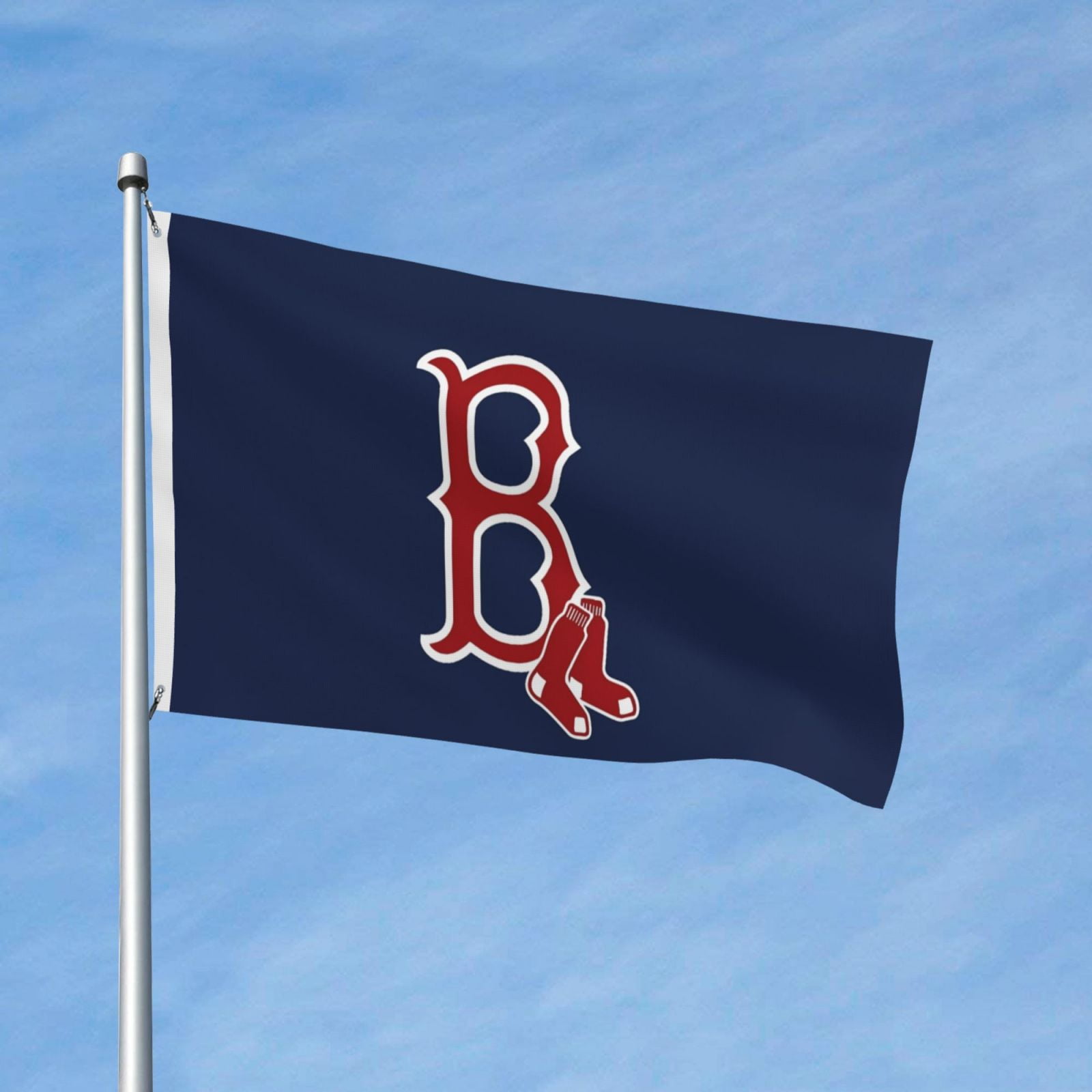 Red_Sox Custom American Baseball Team Logo Double Sided Flag 3x5FT ...