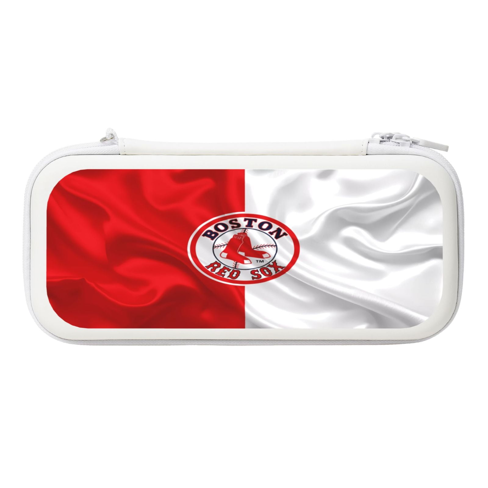 Red_Sox Double Sided Pattern EVA Switch Console Storage Bag for Traveling for Switch and ...