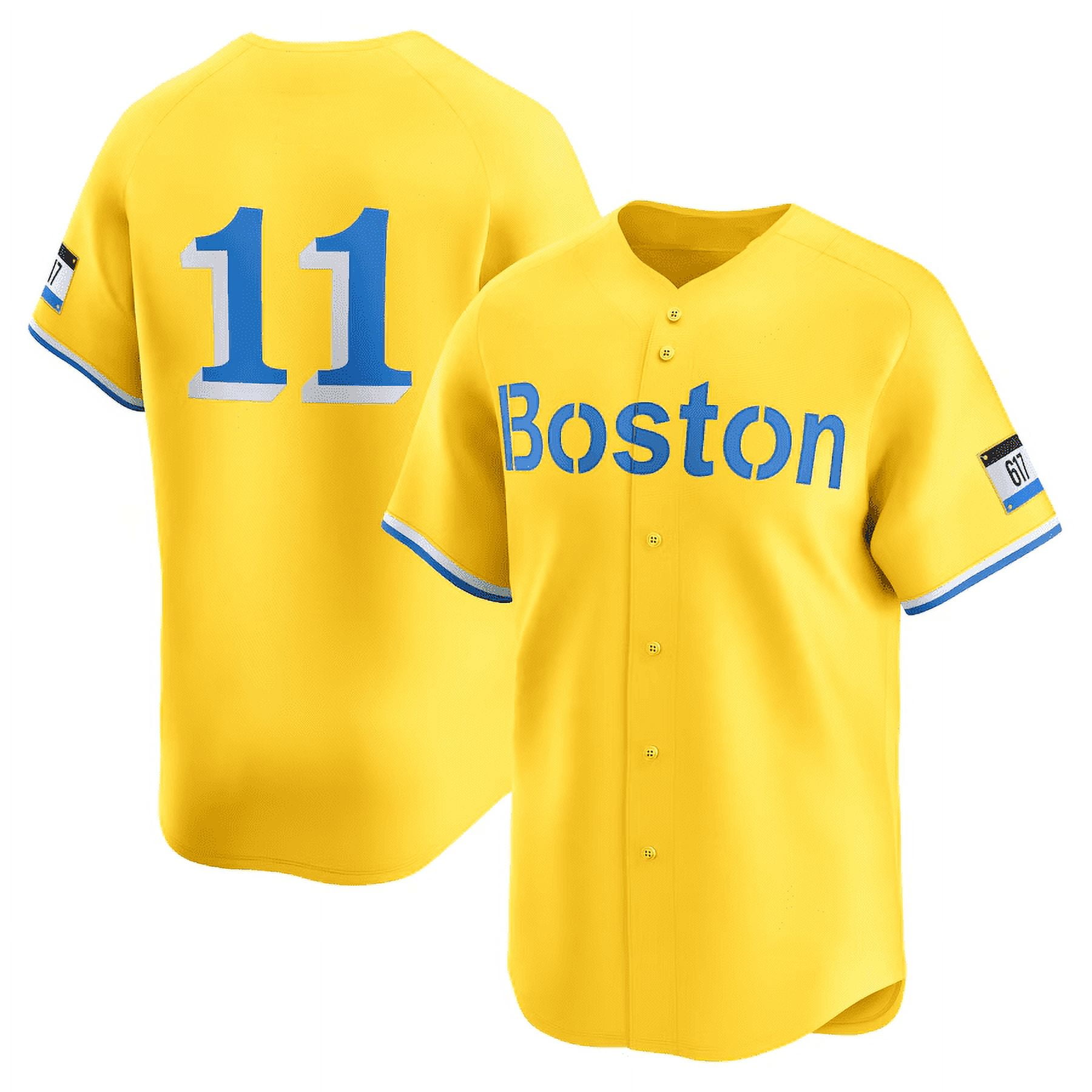 Red_Sox Men's Home Limited Rafael Devers#11 Fans short sleeve Game Jersey World Series 2024 ...