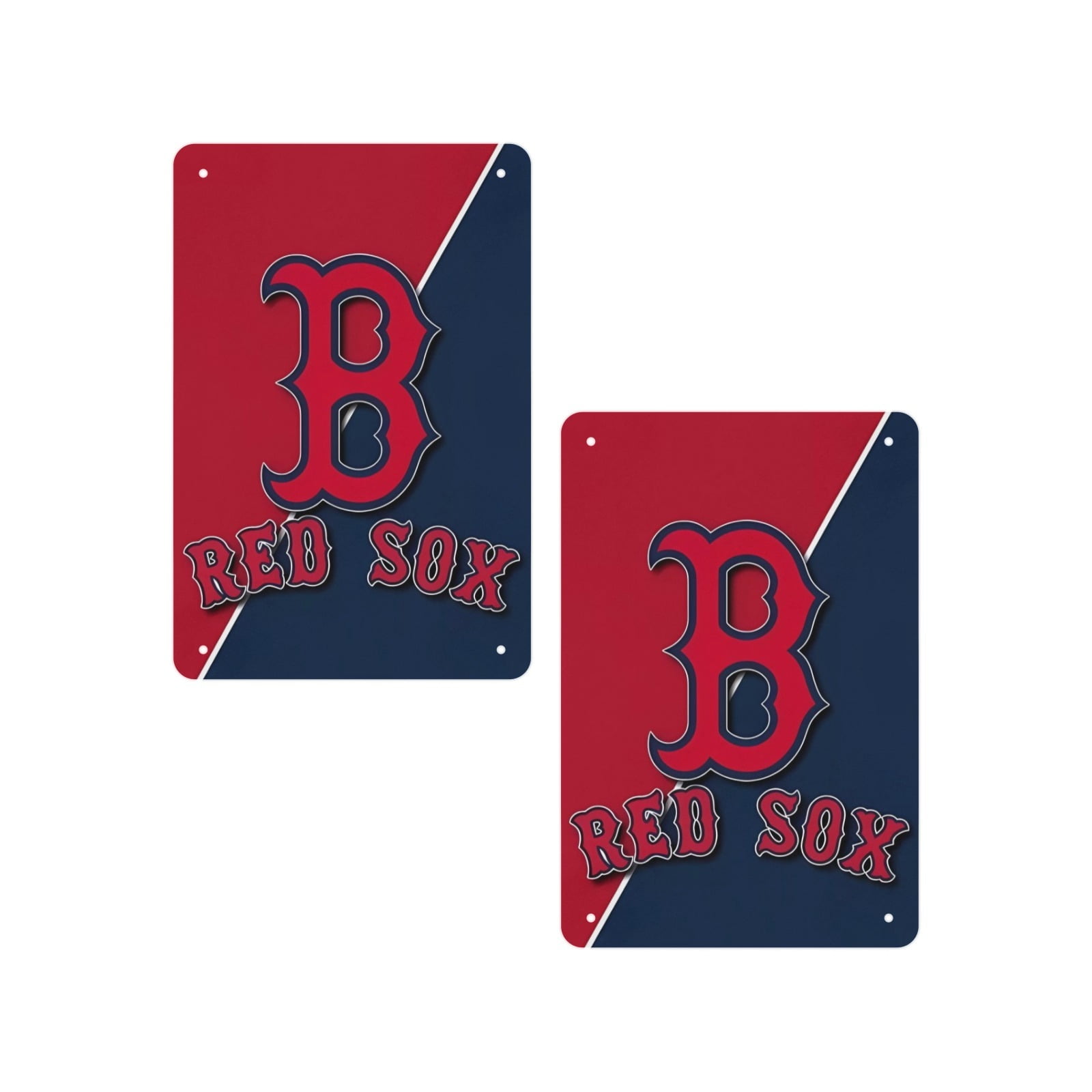 Red_Sox Tin Painting Wall Decor Baseball Team Personalized Logo ...
