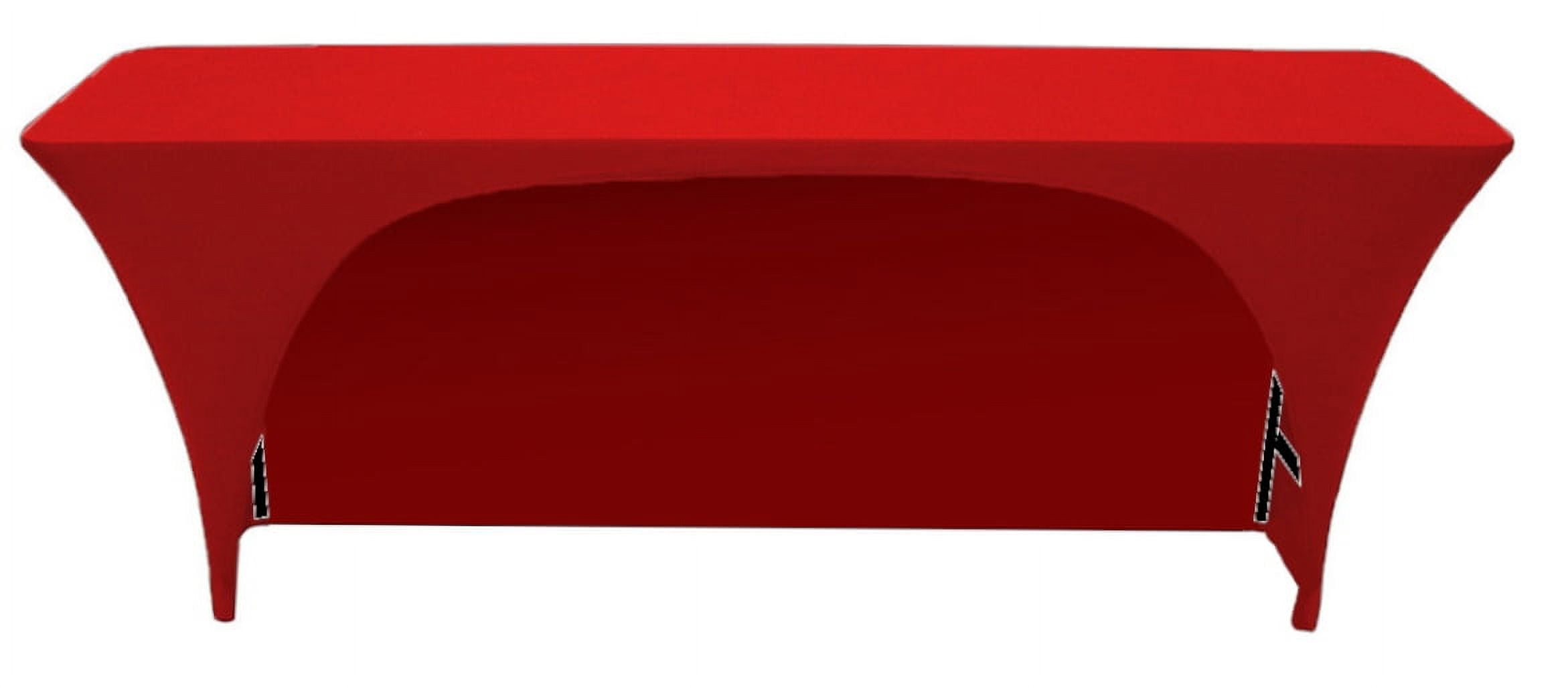 Red Spandex 6 Foot x 18 Inches - Narrow Classroom Open Back Rectangular ...