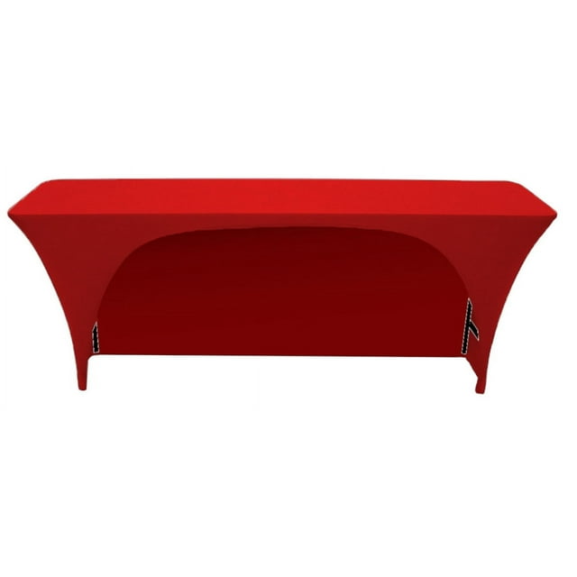 Red Spandex 6 Foot x 18 Inches - Narrow Classroom Open Back Rectangular ...