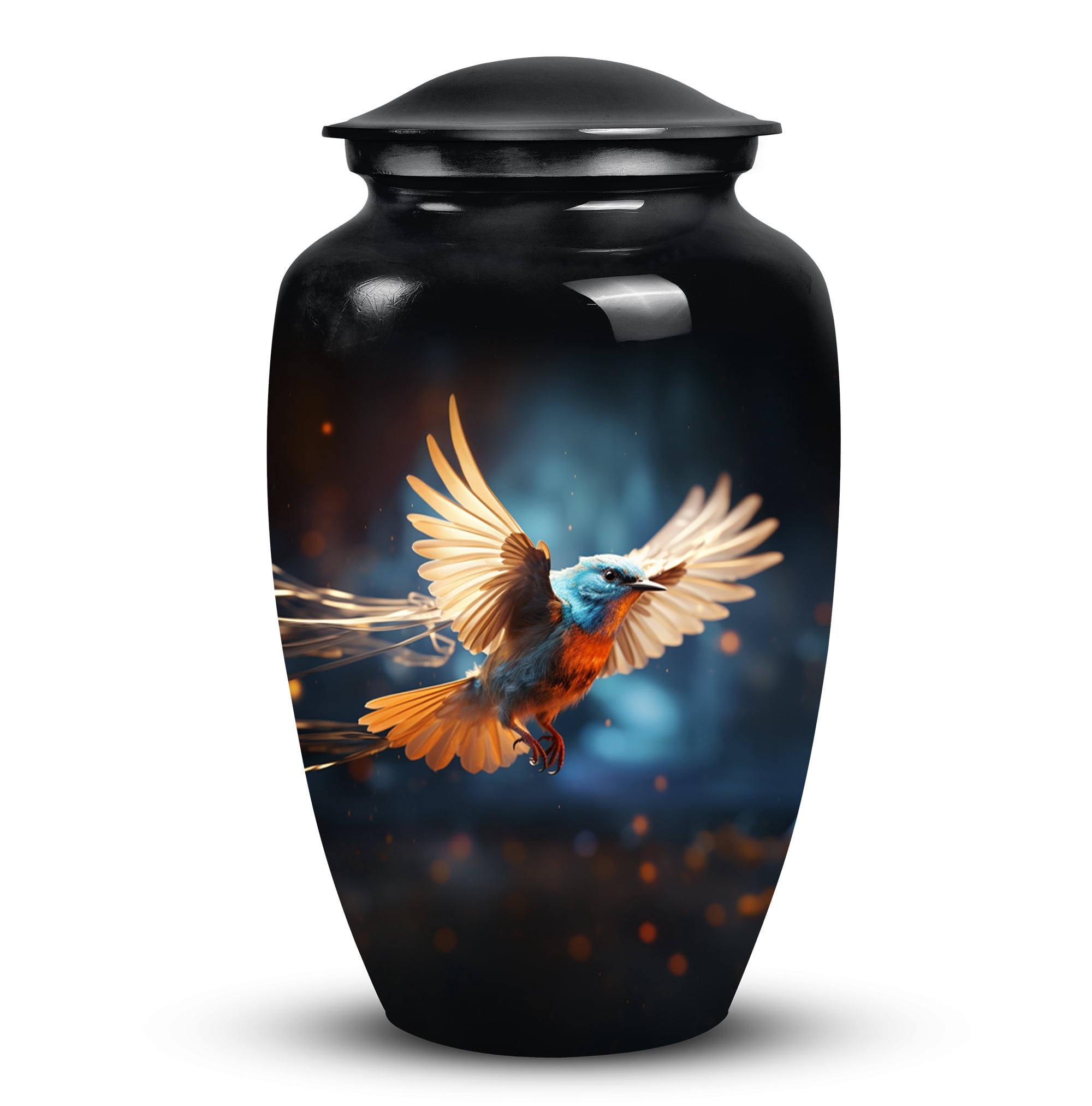 Red Sparrow Flying Large Urn For Human Ashes - Urns For Human Ashes For ...