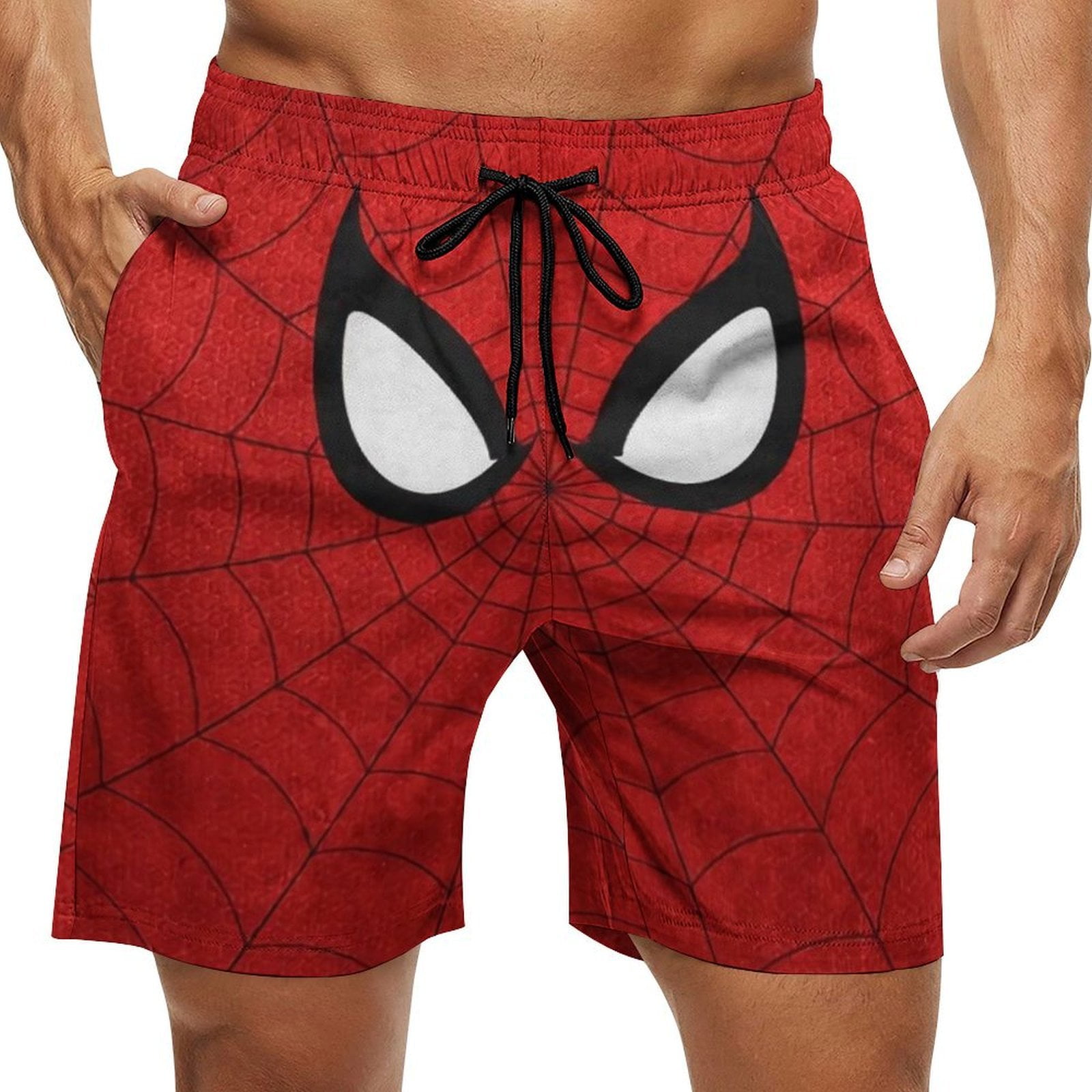 Red Spider Spider-Man Mens Swim Trunks,Men's Swim Trunks Board Shorts ...