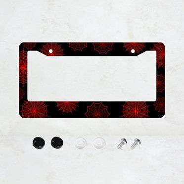 1 Pcs Monstera Leaves on Leopard like License Plate Frame, License ...
