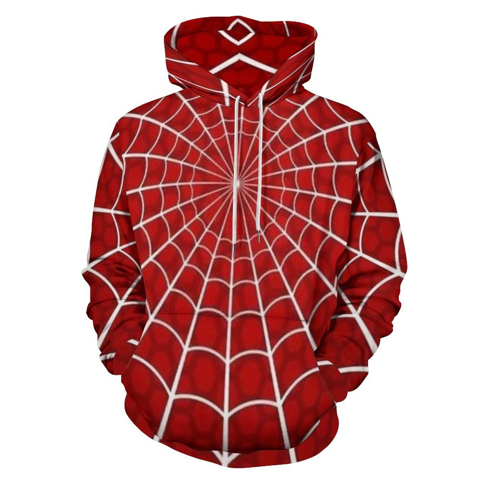Red Spider Web Men's Women New Sweatshirt Hoodie Men's Plus Size ...