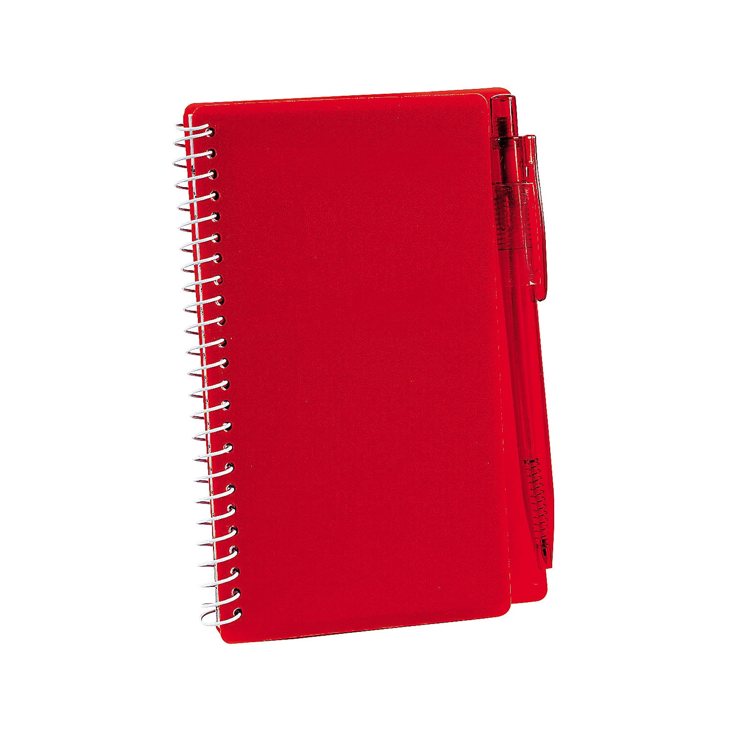 Red Spiral Note Books & Pen Sets - Party Favors - 12 Pieces - Walmart.com