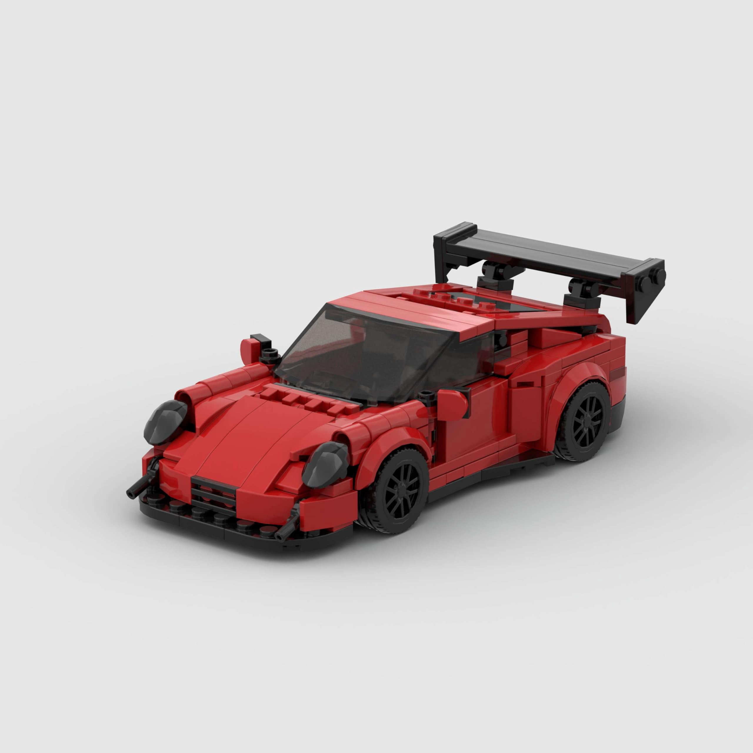 Red Sports Car MOC Building Blocks,Speed Champions Cars Blocks Building ...