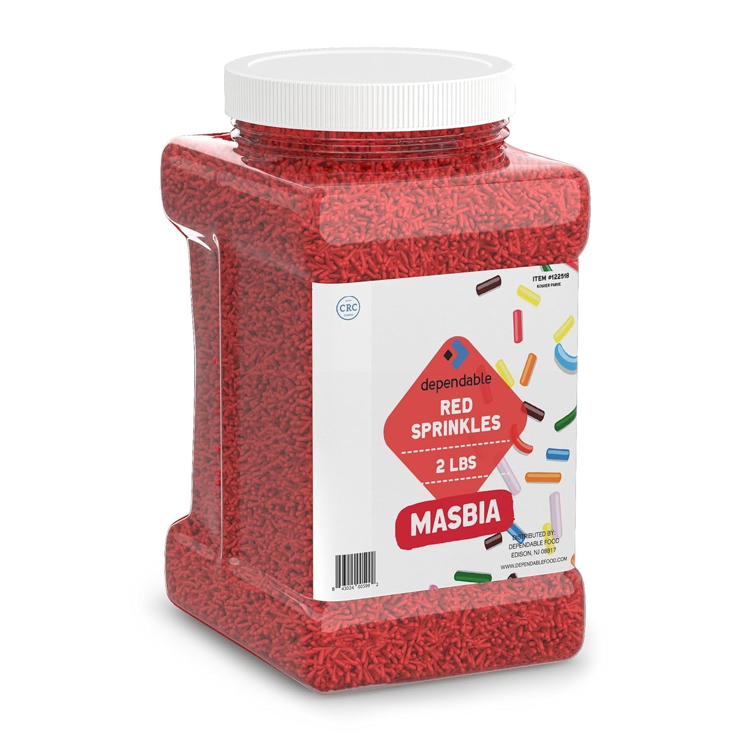 Dependable Food Red Sprinkles for Cake Decorating & Ice Cream Toppings ...