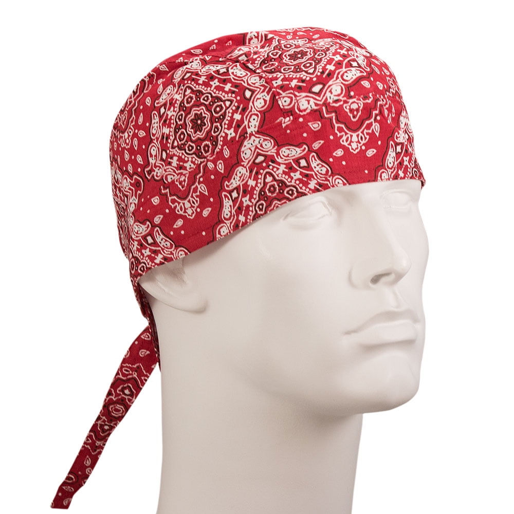 Red Square Paisley Doo Rag - Dozen Packed - Walmart.com