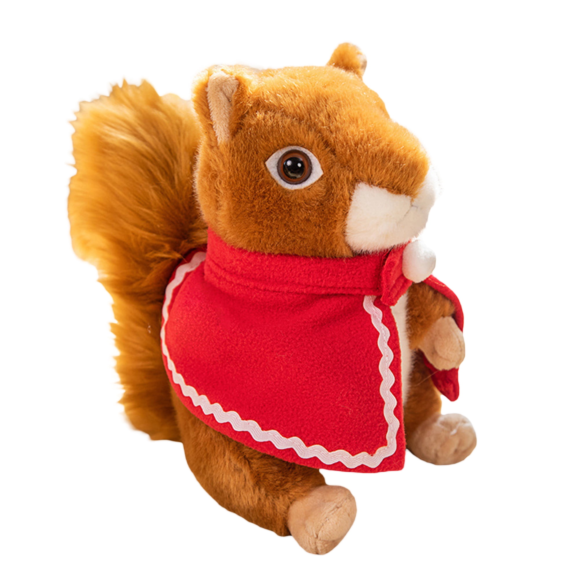 Red Squirrel Plush Toy Squirrel Stuffed Animal Decor Lifelike Detail ...