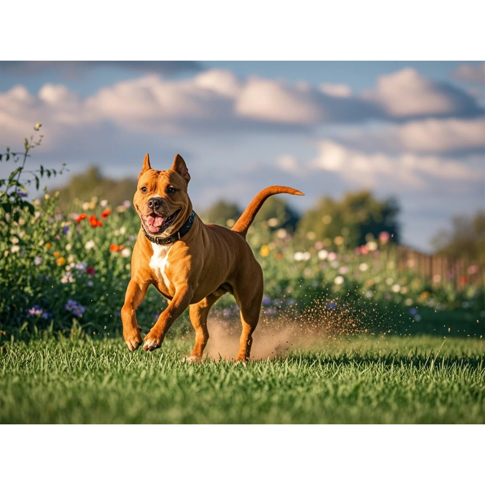 Red Staffordshire Bull Terrier Diamond Art 5D Diamond Painting DIY Kits ...