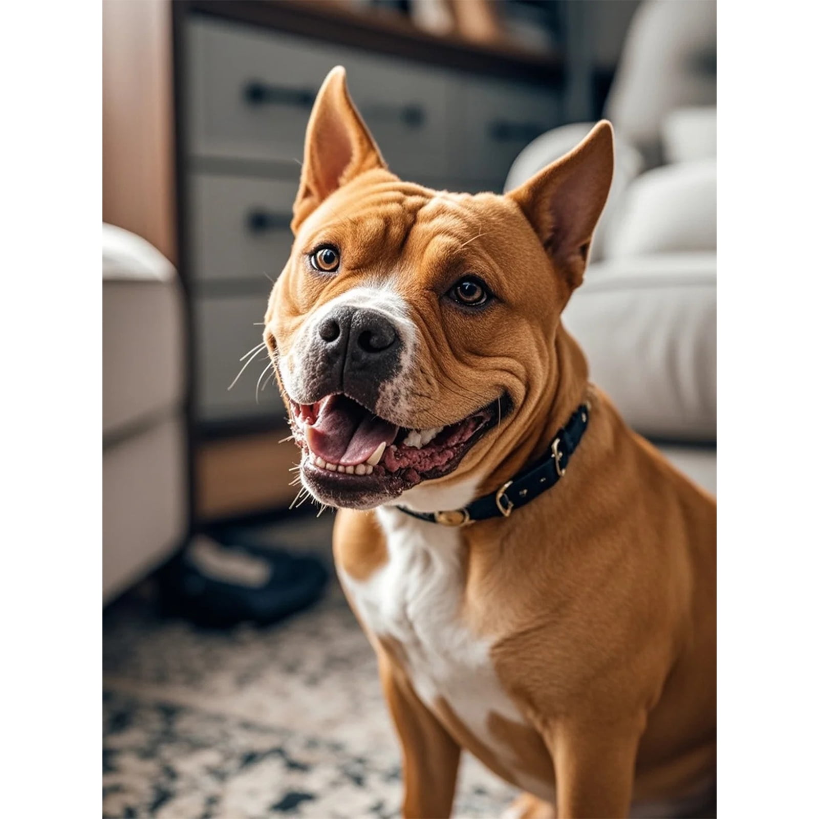 Red Staffordshire Bull Terrier Diamond Painting DIY Kits 5D Diamond Art ...