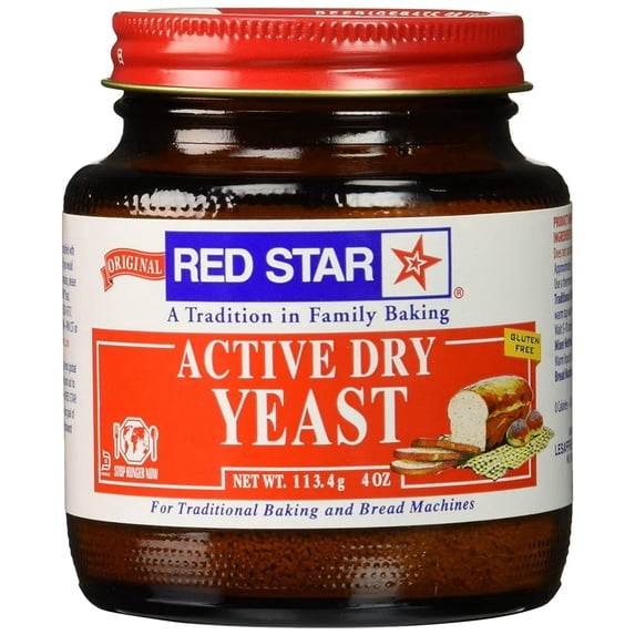 Red Star Fast Acting Active Dry Yeast for Bread Machine, 4 oz Packet ...