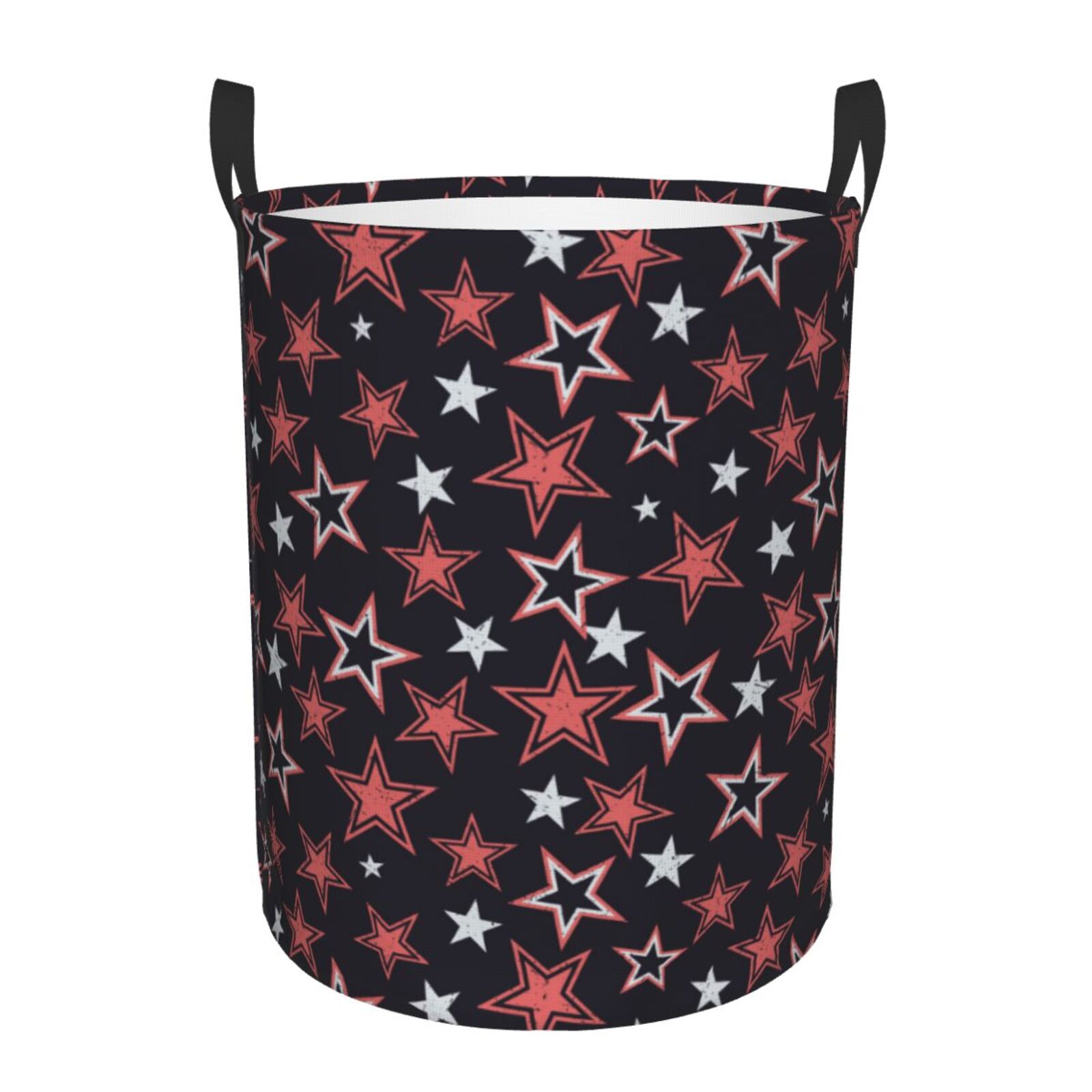 Red Star Laundry Basket, Laundry Hamper Waterproof Laundry Bag Clothes ...