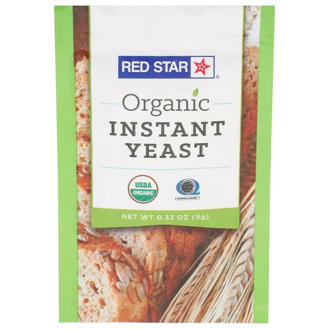 Red Star Organic Yeast, Fast-Acting for Baking & Bread Machine, 9g ...