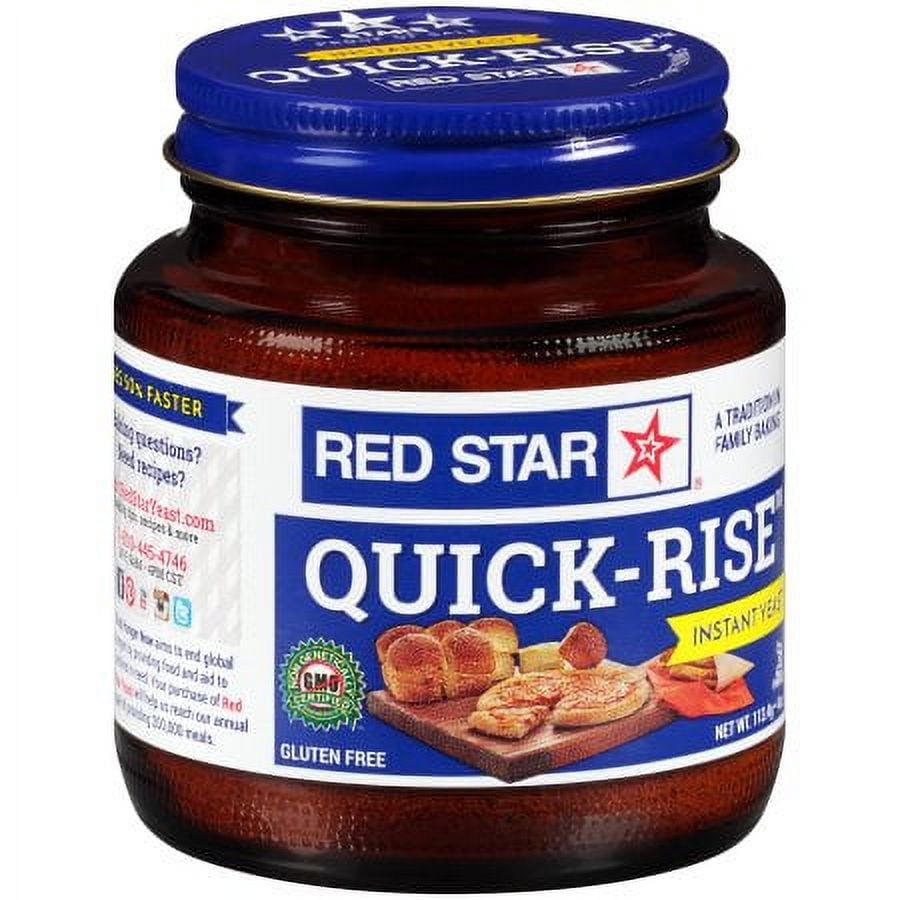 Red Star Quick-Rise Instant Dry Yeast for Bread Machines & Traditional ...