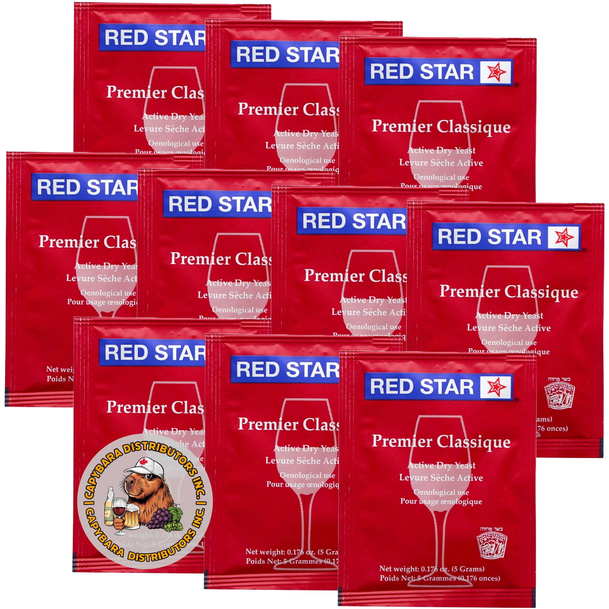 Red Star Premier Classique Wine Yeast (10 Pack) - Great for Making Wine ...