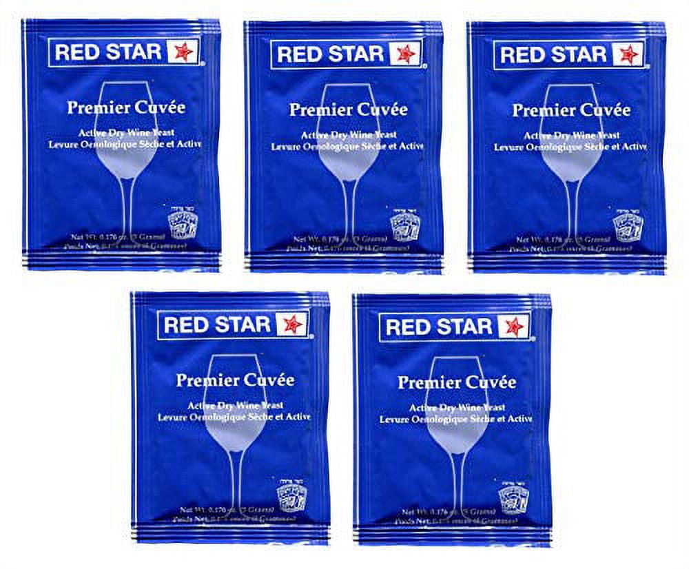 Red Star Premier Cuvee Wine Yeast - Pack of 5 - With North Mountain ...