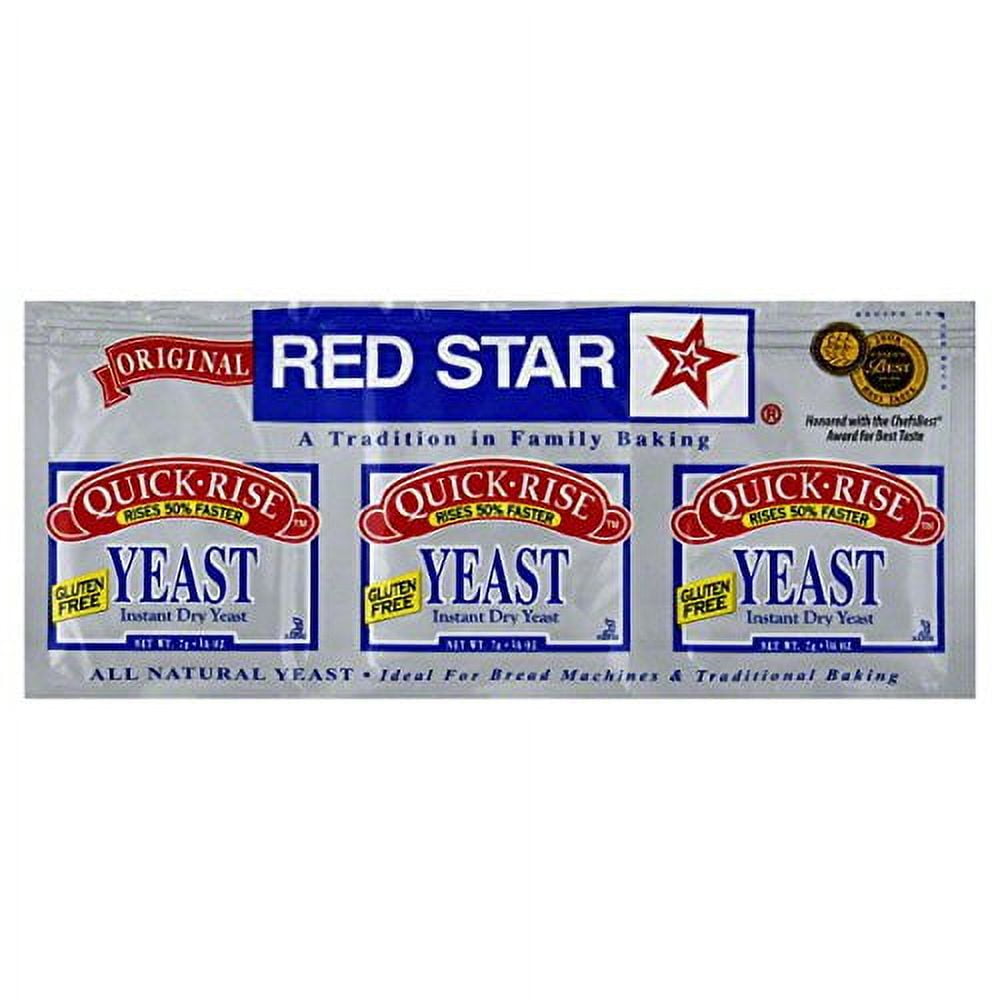 Red Star Quick-Rise Instant Yeast, 0.75-Ounces, 3-Pack Strip - Walmart.com