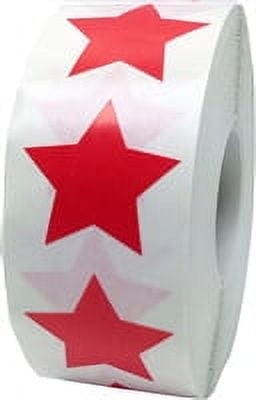 Red Star Stickers, 1 Inch in Size, 500 Labels on a Roll - Walmart.com