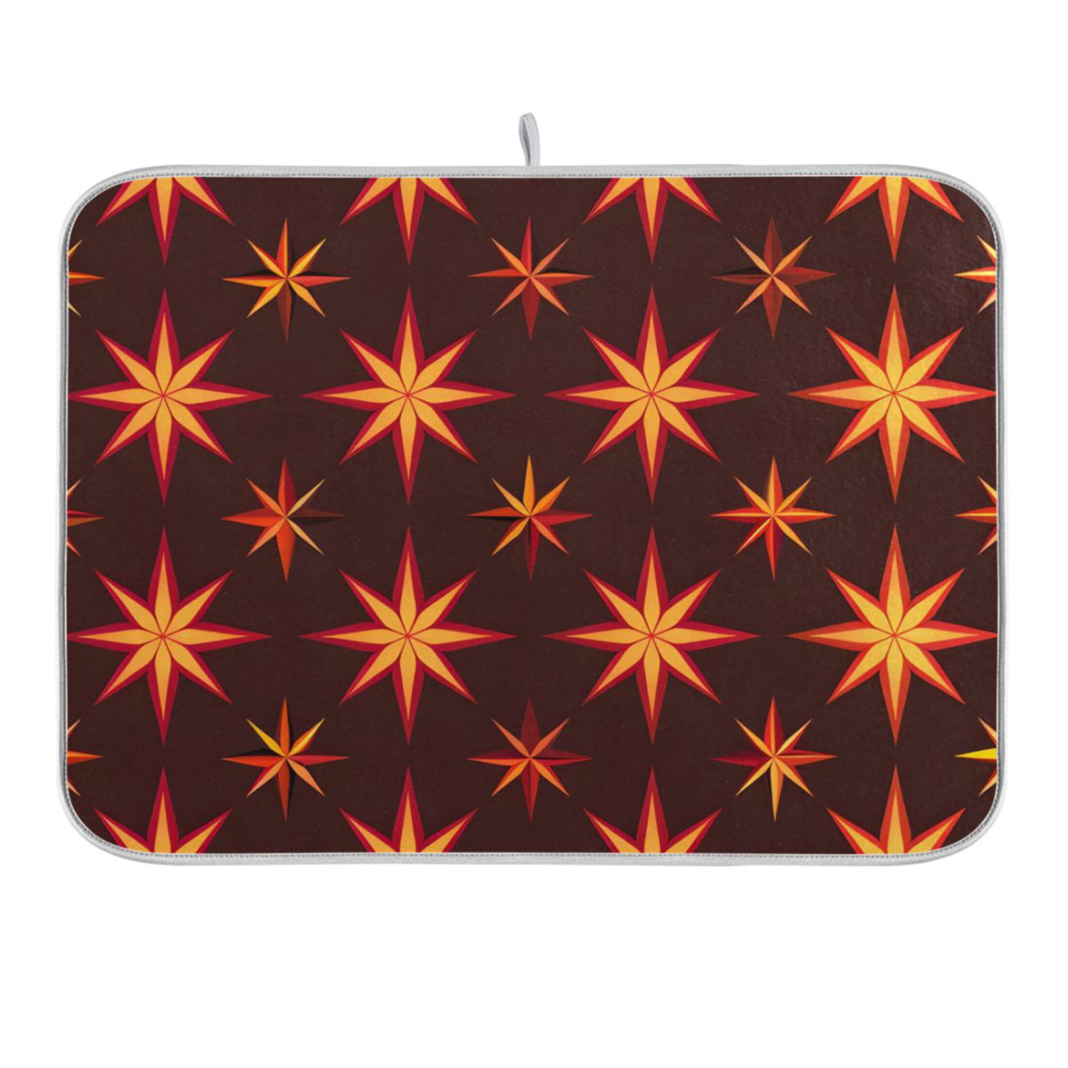 Kitchen Basics Reversible Microfiber Dish Drying Mat, Red, 16" x 18 ...