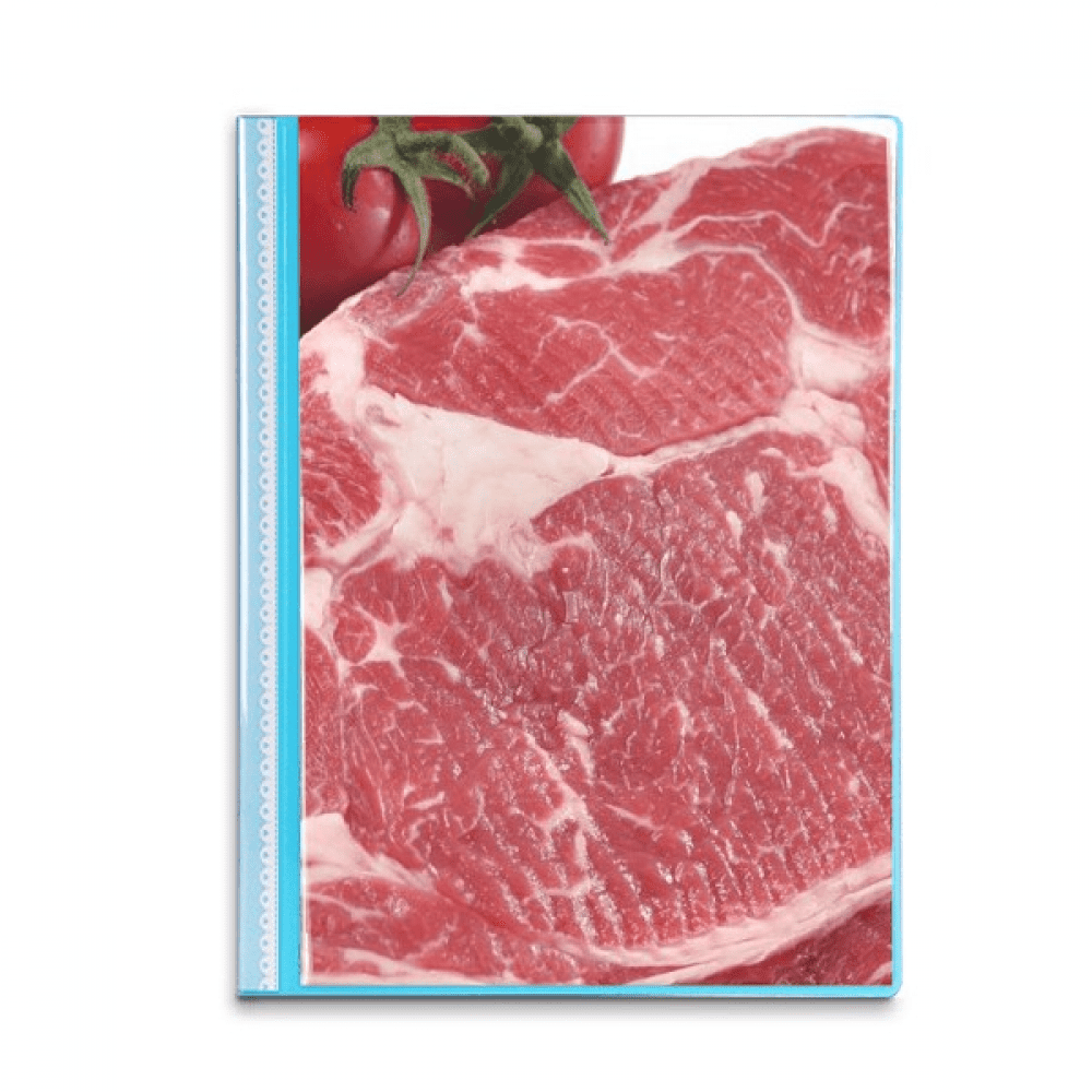 Red Steak Raw Meat Food Texture Book Sheet Protectors Portfolio Binder ...