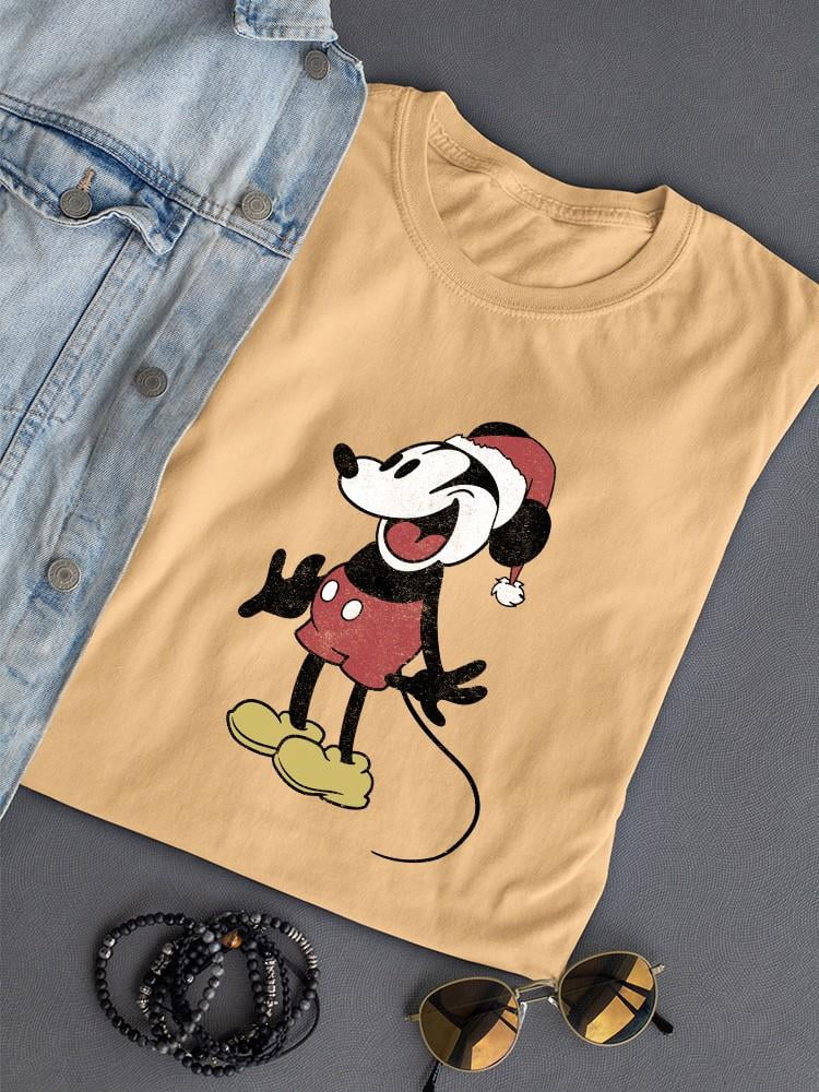 Red Steamboat Willie Design T-shirt Color Women's -SmartPrintsInk ...