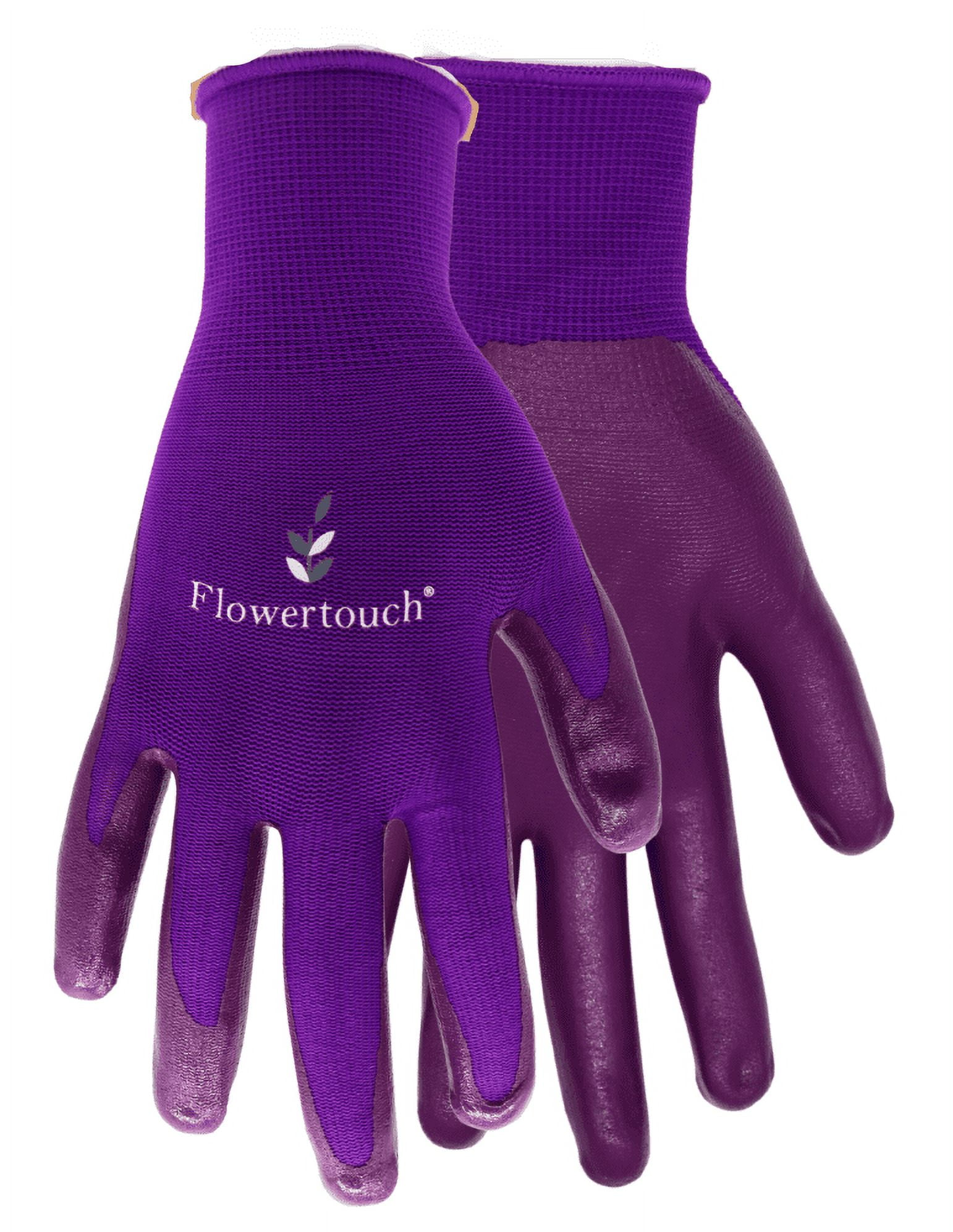 Red Steer A369 Flowertouch Nitrile Palm Lawn & Garden Gloves, Landscape ...