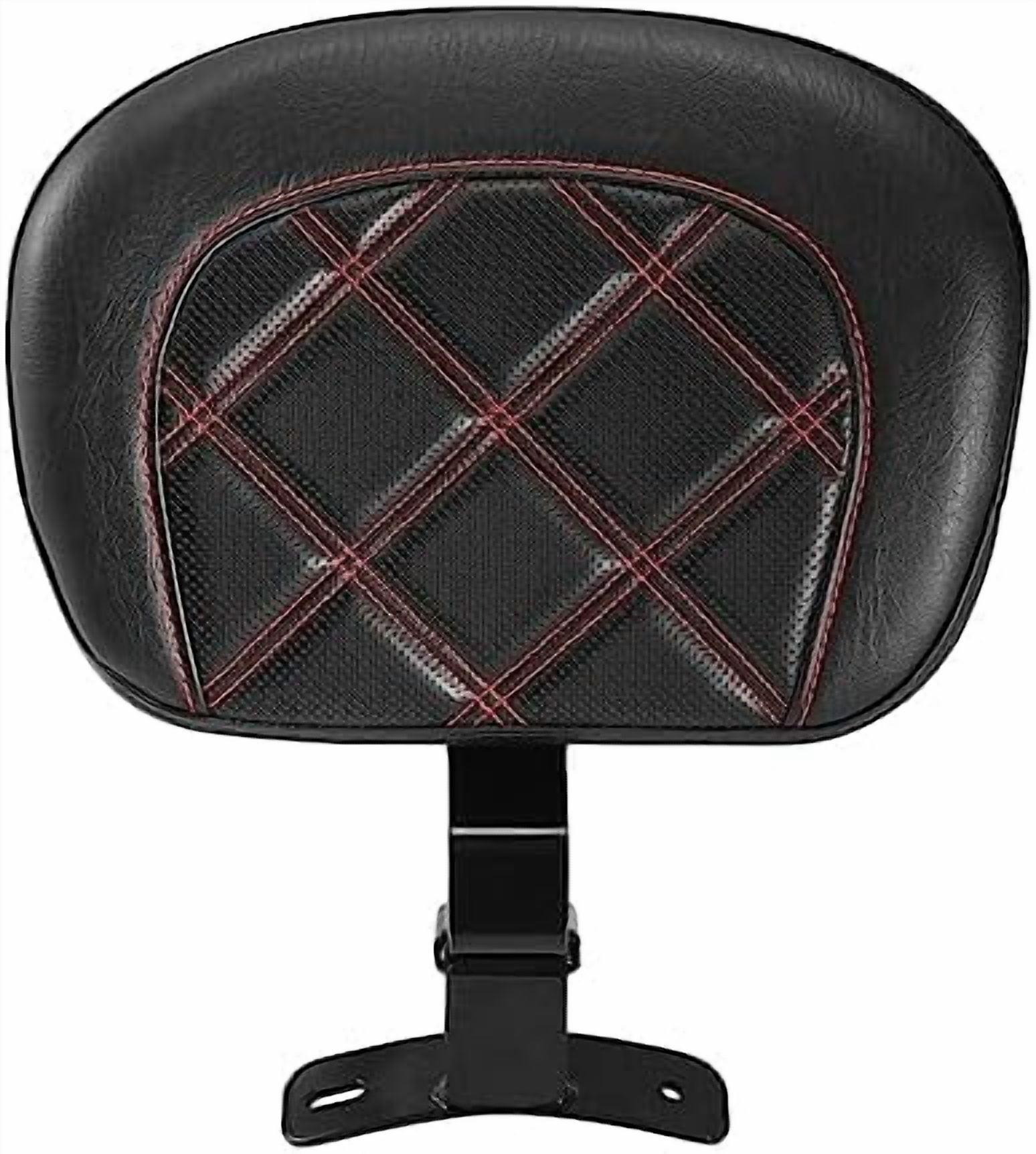 Red Stitches Front Driver Rider Backrest Pad Fit For Harley Touring ...