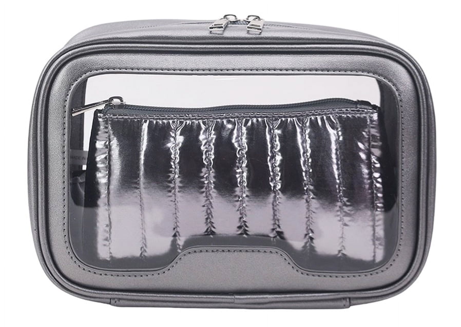 Red Stone Beauty Makeup Bag for Women, Clear Cosmetic Bags or Travel ...
