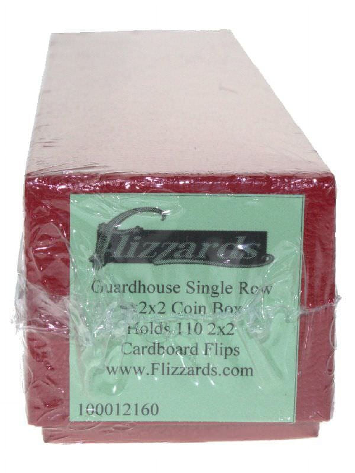 Red Storage Box for 2x2 Coin Holders and Flips (2x2x9) Single Row ...