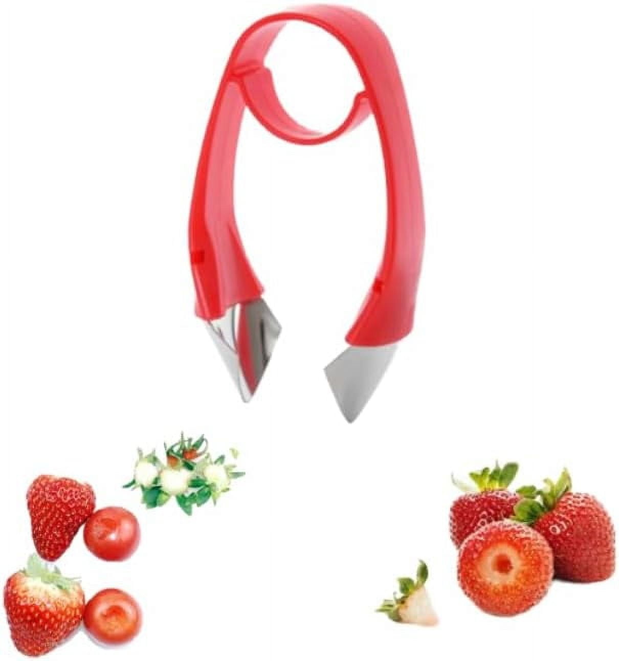 Red Strawberry Huller Stem Remover, Potato Corer, Pineapple Corer ...
